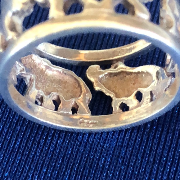 Jewelry | 925 Silver Zoo Animals Ring Sz 55 | Poshmark